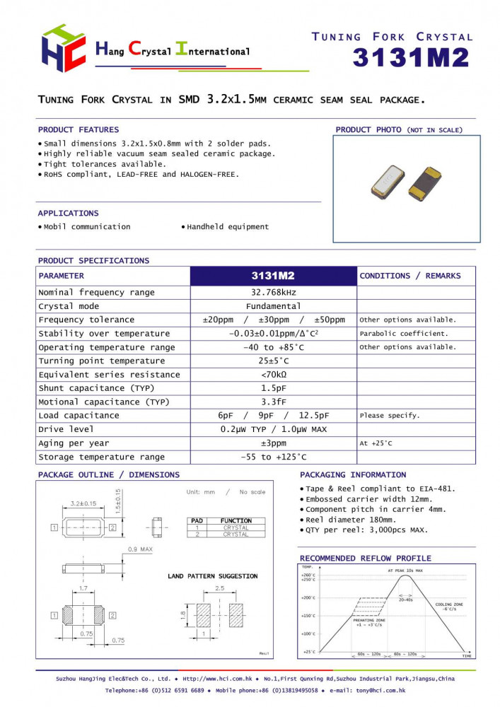 HCI 3131M232768DTTLLLL technical document