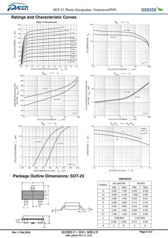 SS8550 technical document page 2