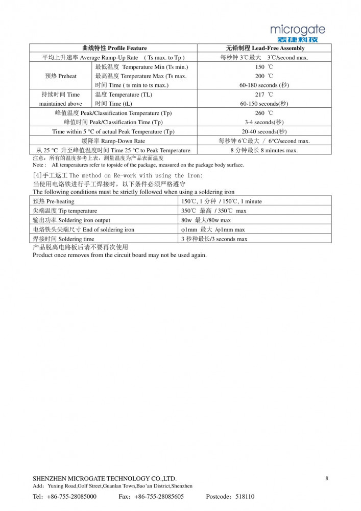 MPIA201610 series specification page 10