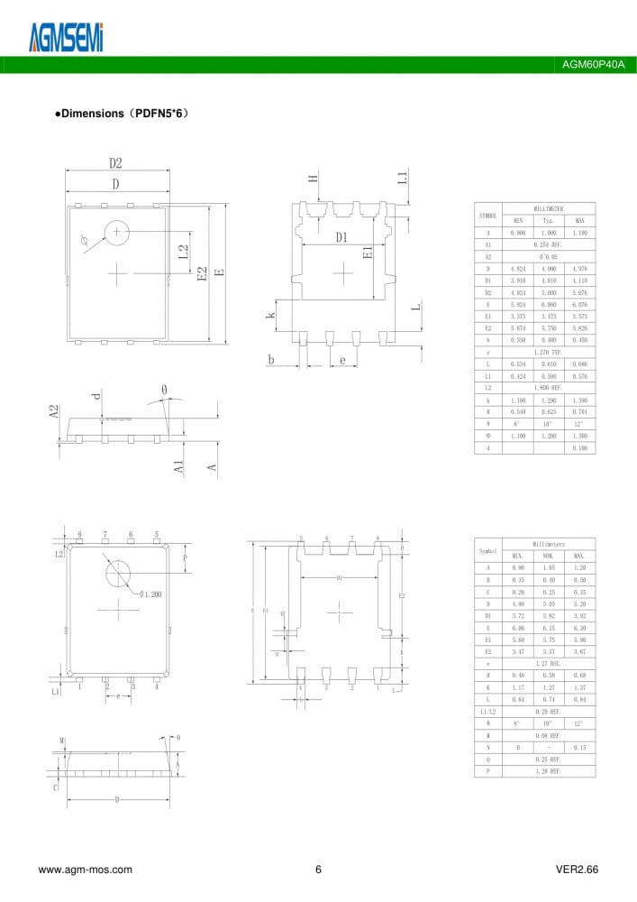 AGM60P40A datasheet page 6