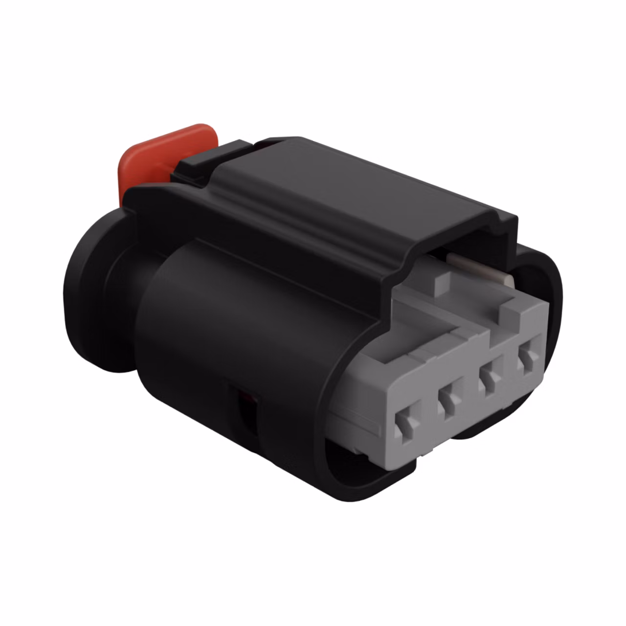 MXP120 Sealed Receptacle, 4 Circuit, Black Housing with Long Shroud (T3-V2-S3 with Backshell, T3-V2-S2 without Backshell), Key G, Light Gray Insert for sale