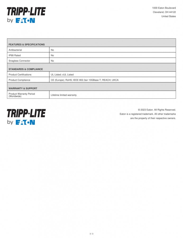 N204-S15-BL-RA technical document page 3