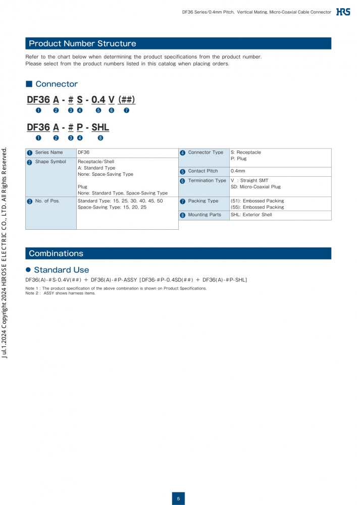 HRS DF36 datasheet page 5