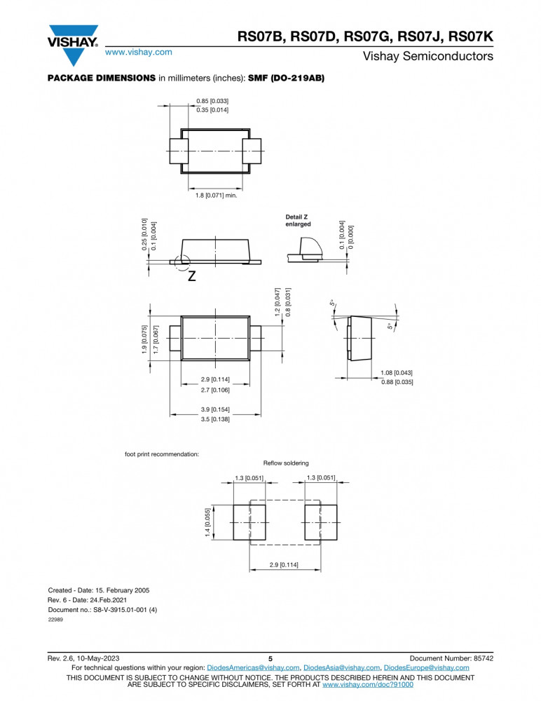 Vishay RS07 datasheet page 5