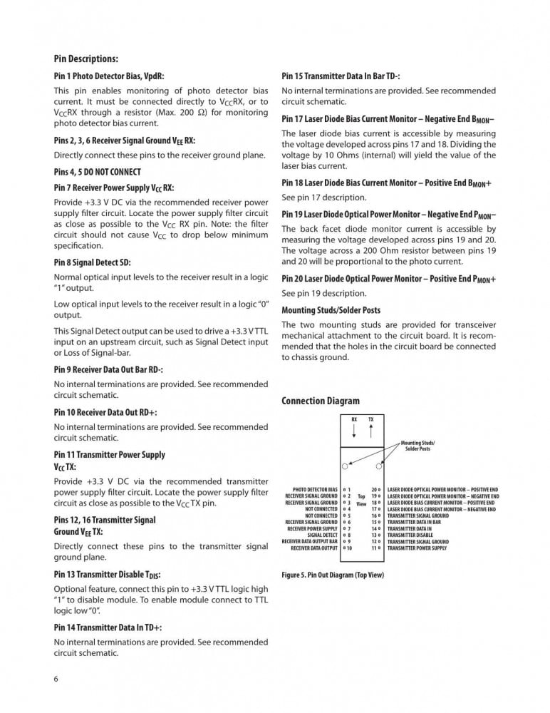 AFCT-5964NLZ datasheet page 6