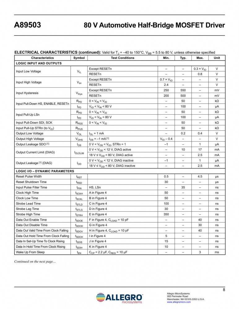 A89503 datasheet page 8