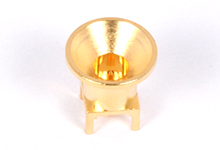 SMP-MAX Plug, Straight, Smooth Bore, Panel Mount, Threaded, 22.50mm Length, 50 Ohms
