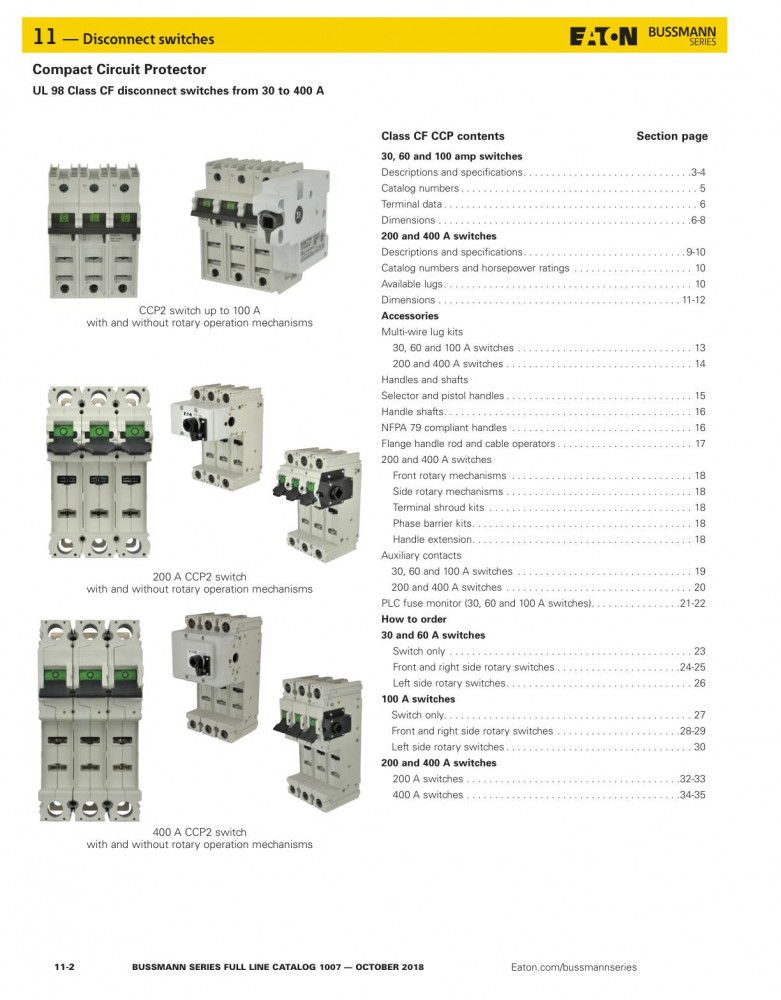 Eaton Bussmann CCP2 documentation page 2