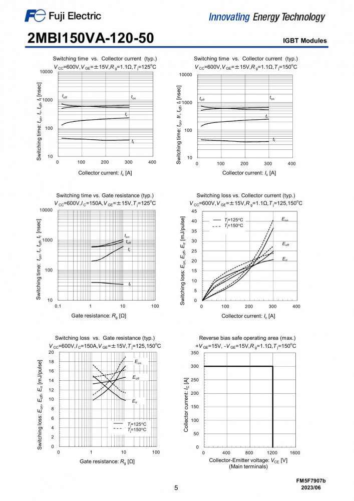 2MBI150VA-120-50 datasheet page 5
