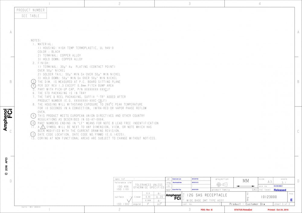 Amphenol 10123000 drawing page 3