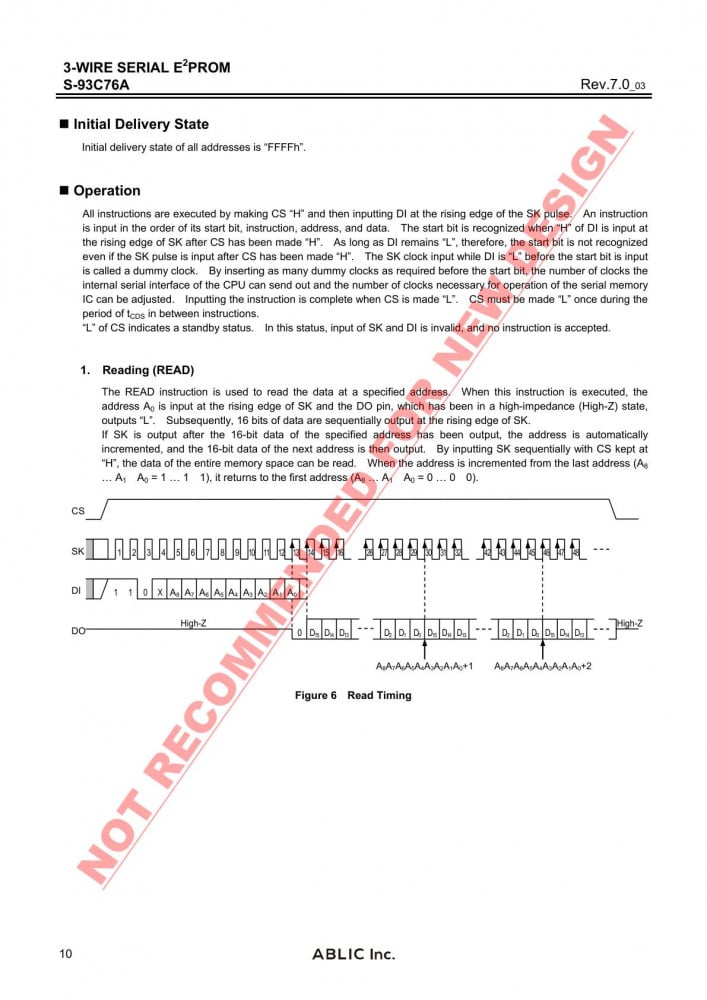 S-93C76A datasheet page 10