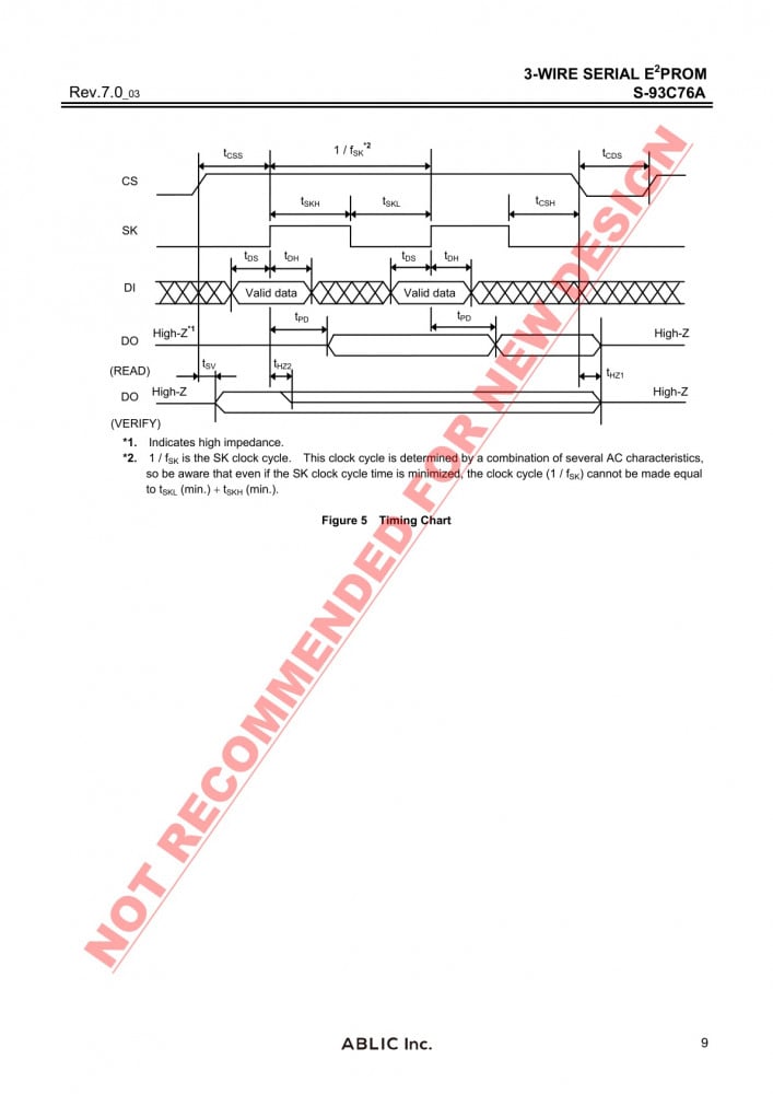 S-93C76A datasheet page 9