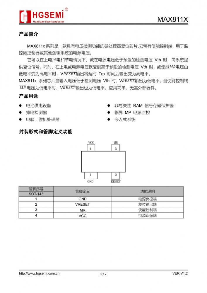 MAX811SM4-2.93/TR datasheet page 2