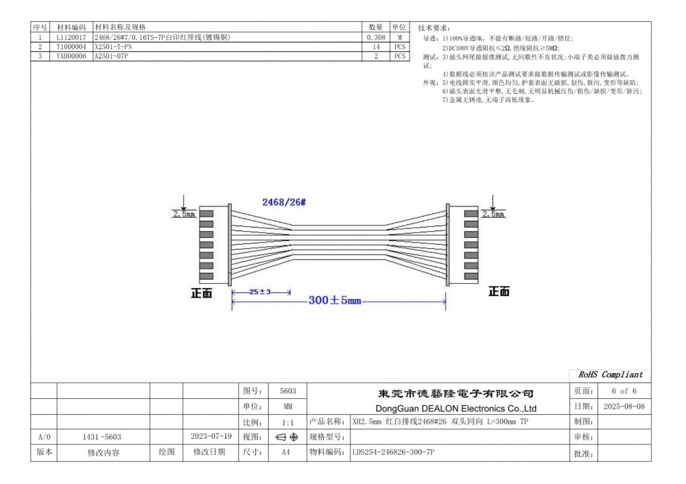 DEALON harness drawing page 6