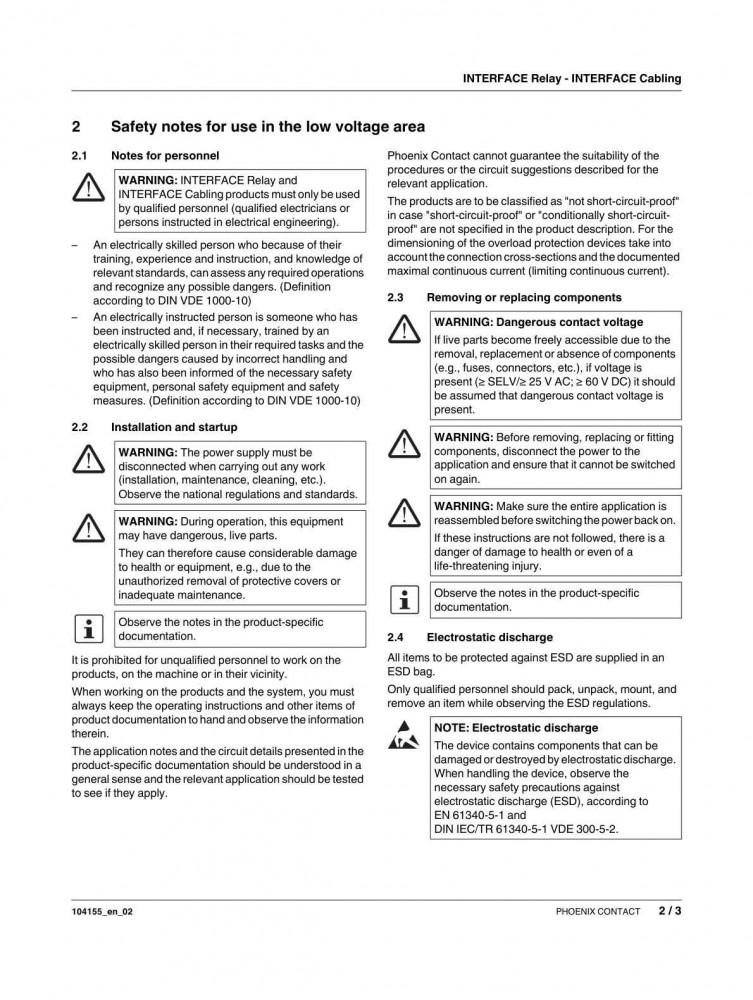 Phoenix Contact 2903798 technical document page 2