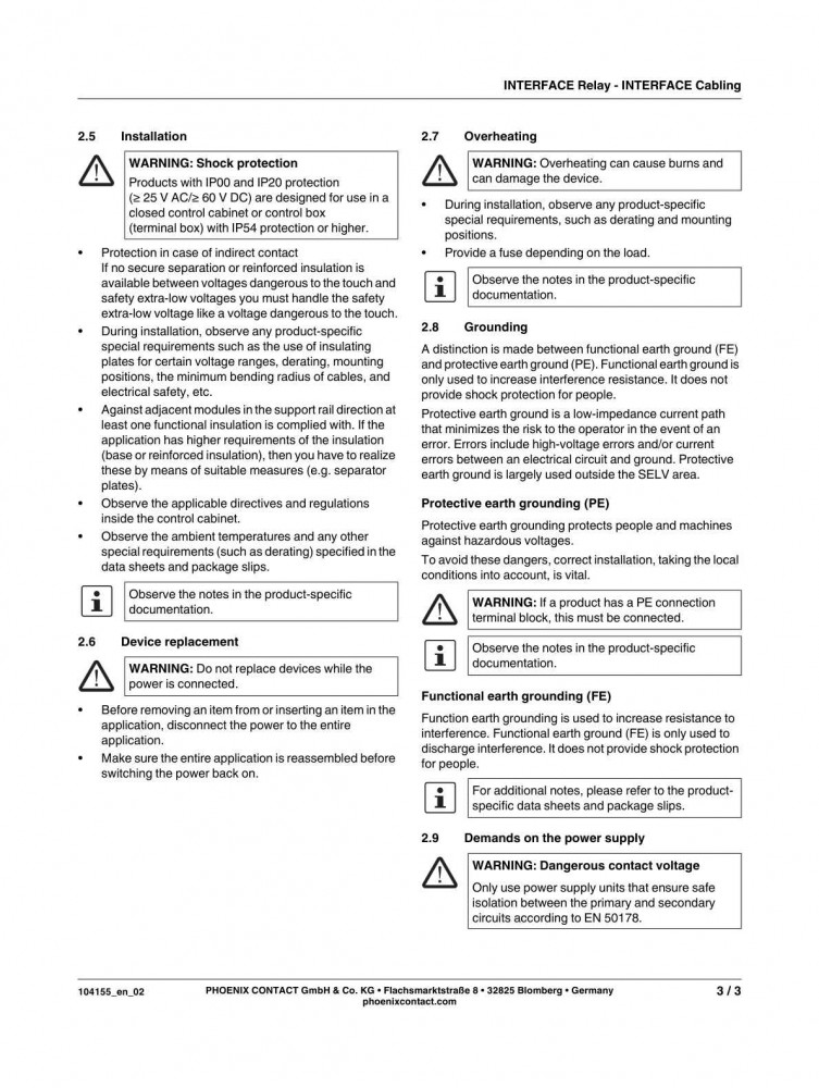 Phoenix Contact 2903798 technical document page 3
