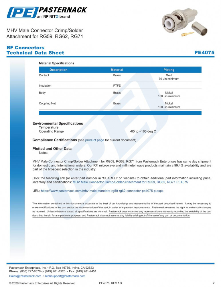 PE4075 technical drawing page 2