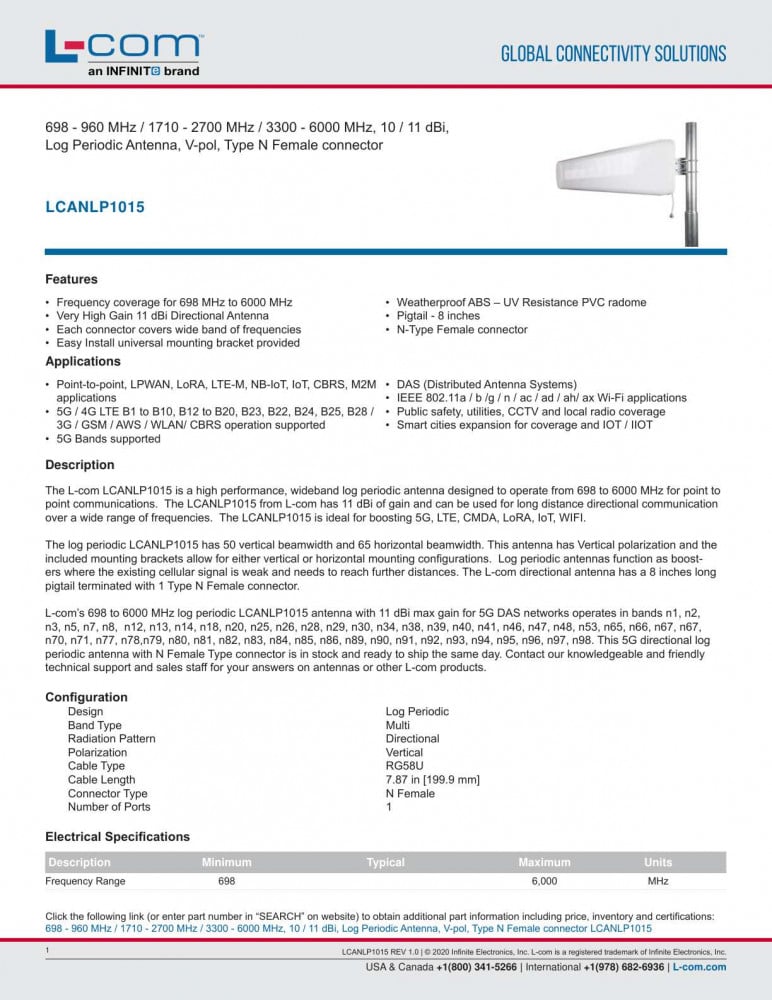 LCANLP1015 technical document page 1