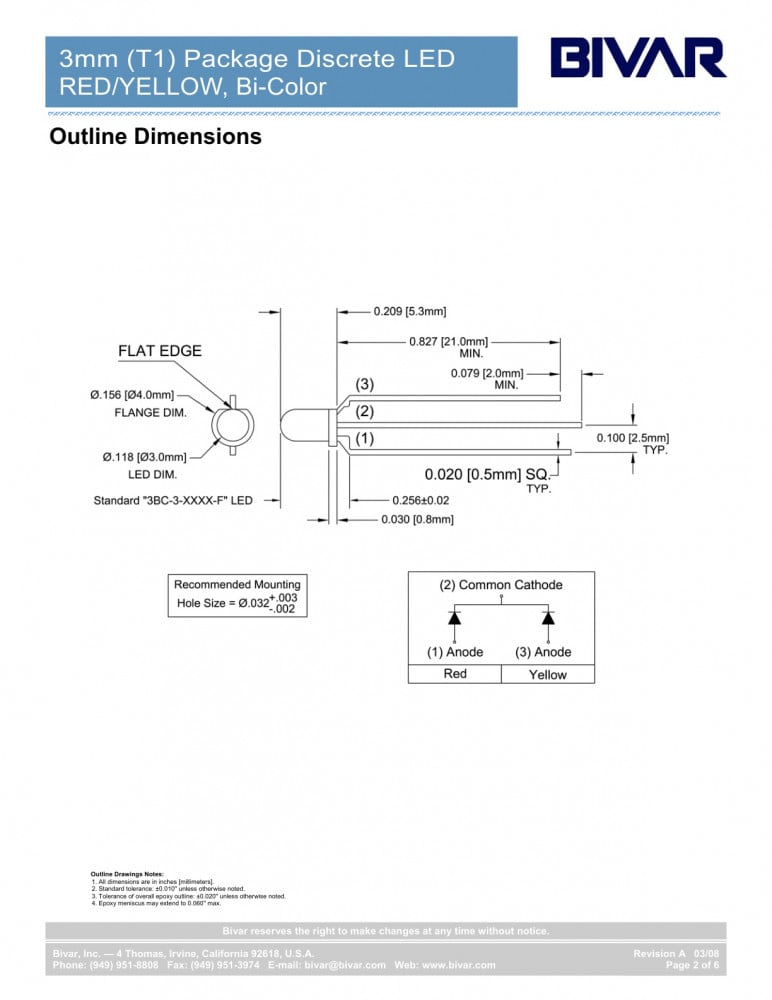 BIVAR 3BC-3-R/Y-F datasheet page 2