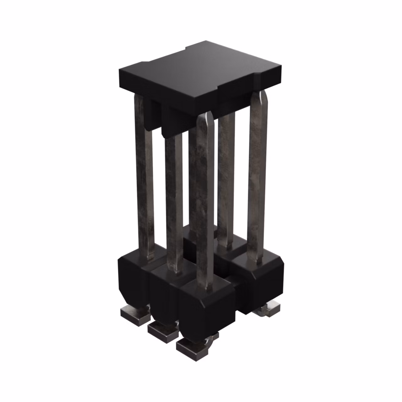 MX150 Dual Row Header, Vertical, 6 Circuits, Surface Mount, 1.5µm Matte Tin (Sn) Plating, 15.60mm Mating Pin Length, with Pick and Place Cap for sale