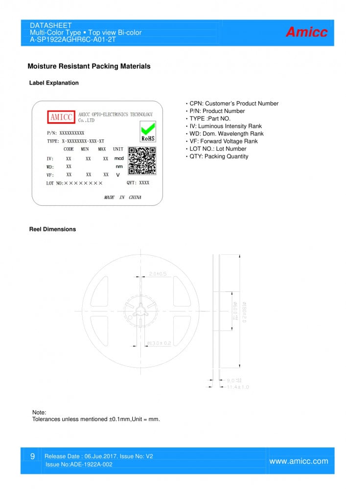 A-SP1922AGHR6C-A01-2T approval sheet page 9