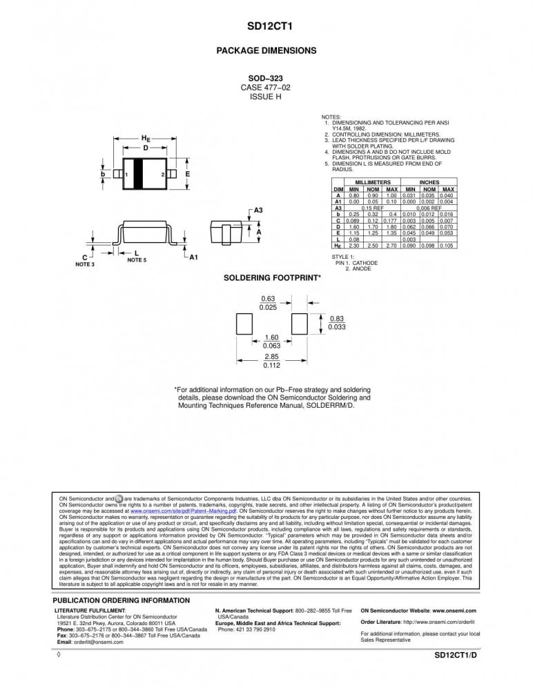 SD12CT1G datasheet page 3