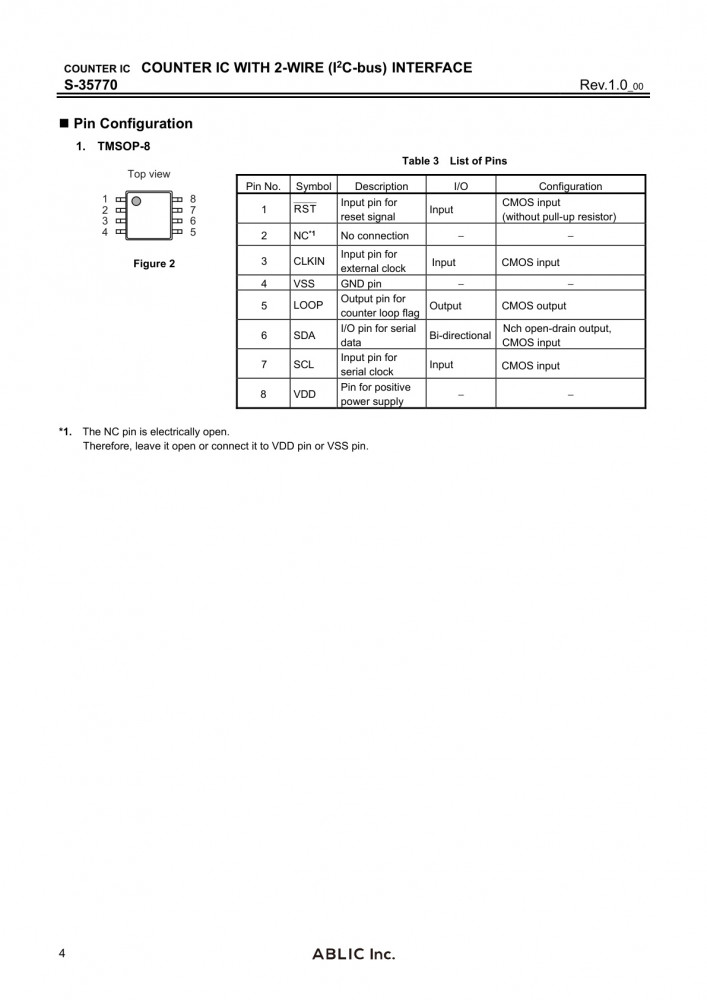 ABLIC S-35770E01I-K8T2U datasheet page 4