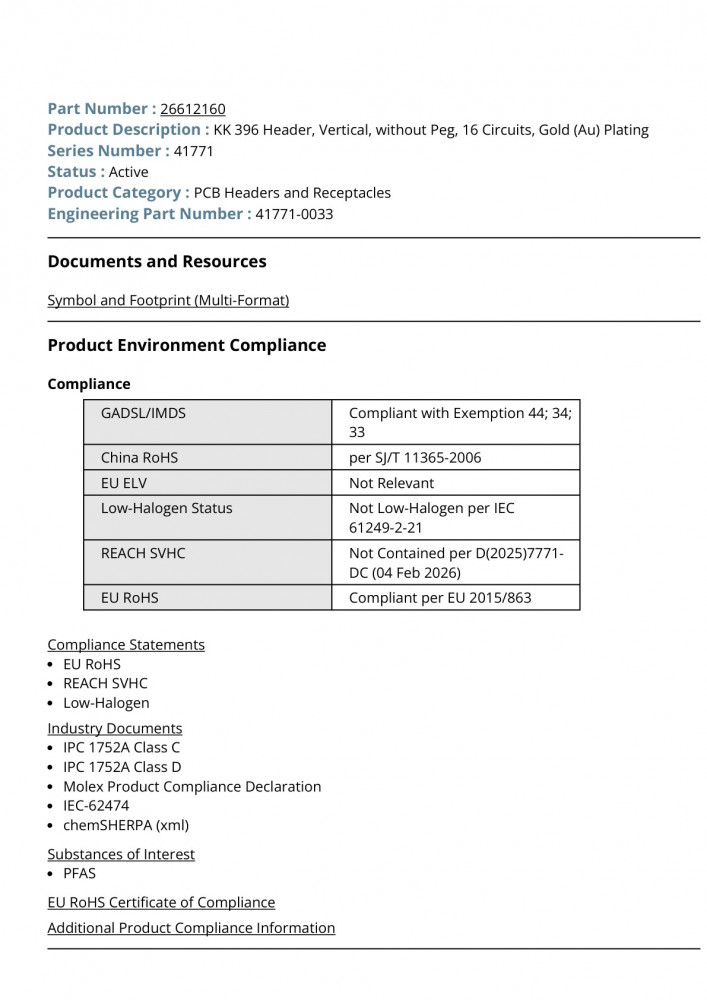 Product document image, page 1