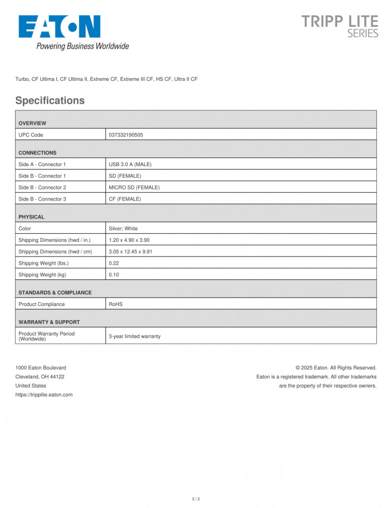 U352-000-MD-AL product document page 2