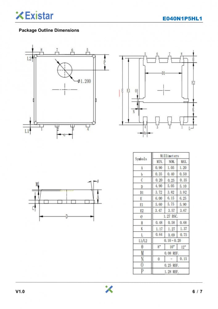 E040N1P5HL1 datasheet page 6