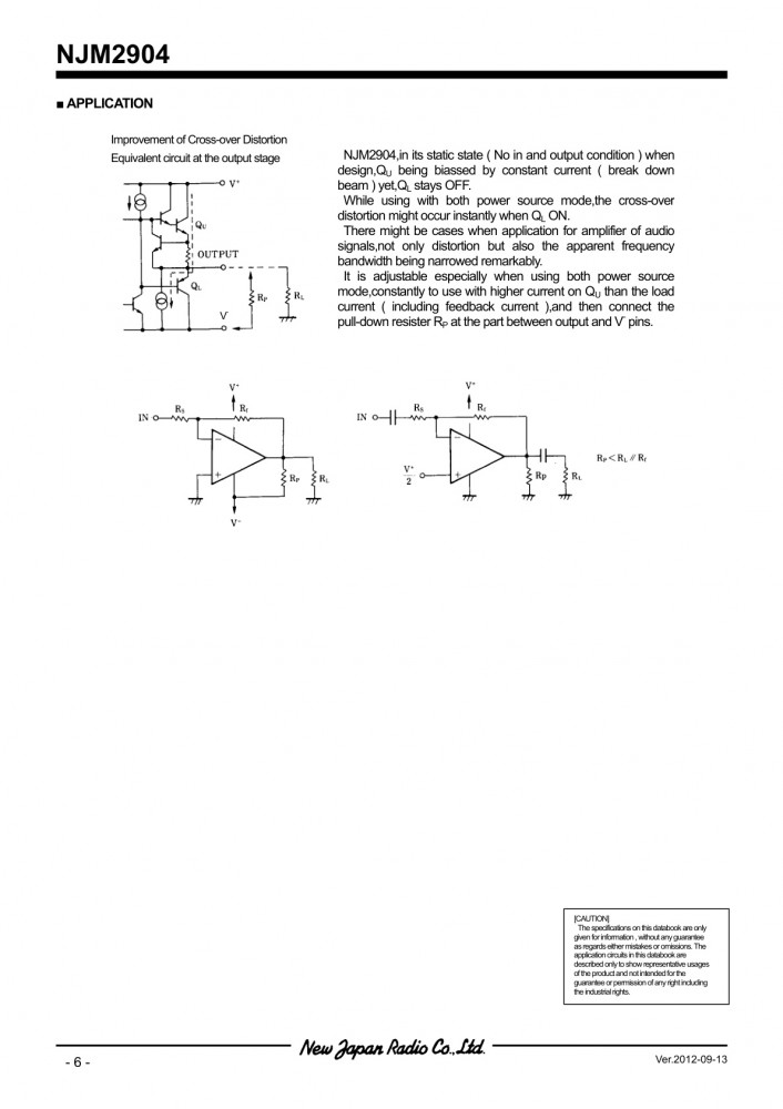 NJM2904 datasheet page 6