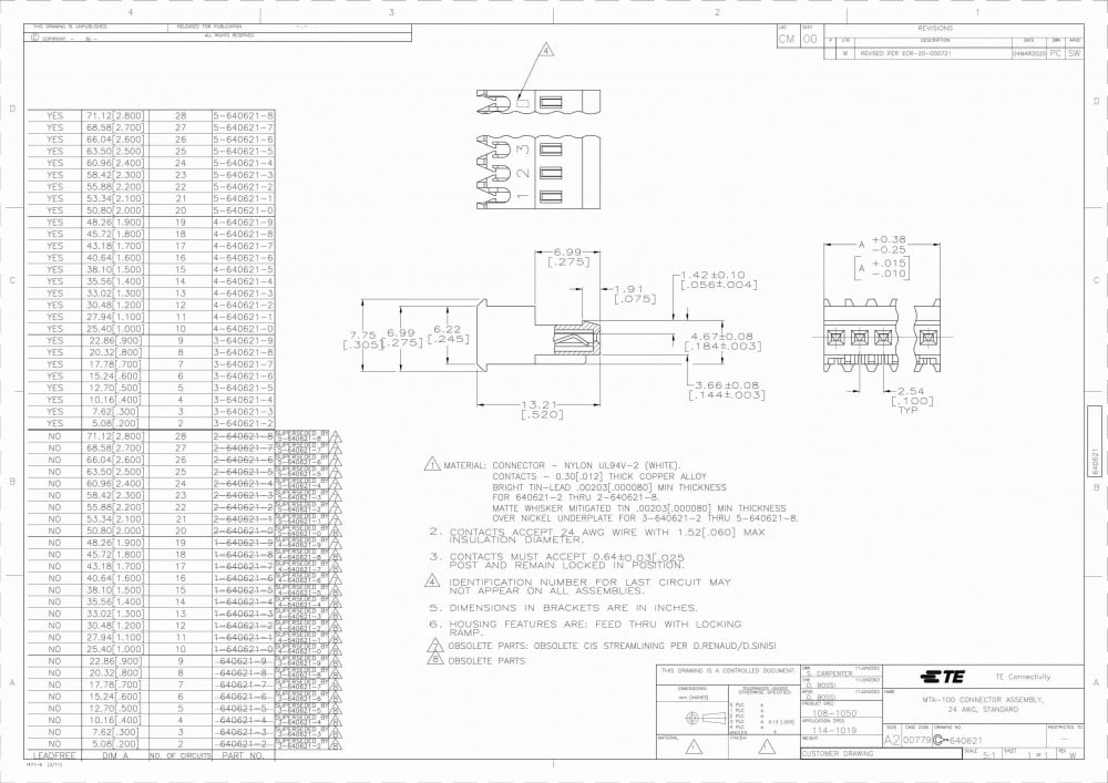TE Connectivity 3-640621-6 technical drawing