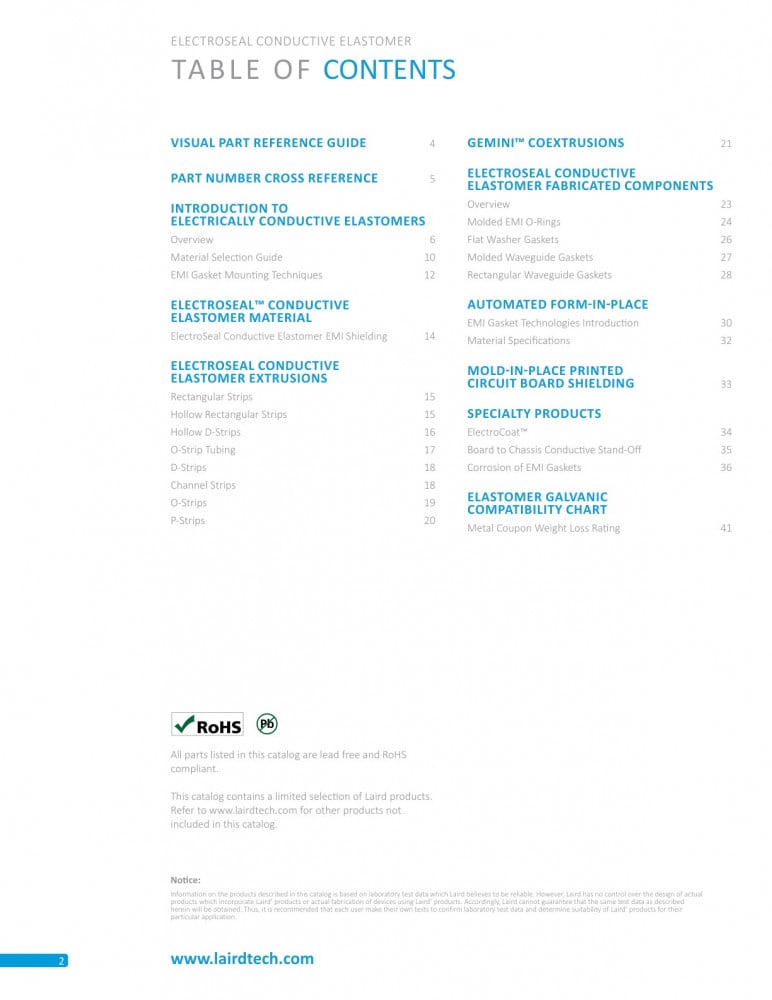 Laird ElectroSeal document page 4