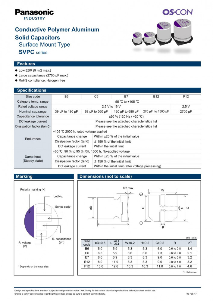 SVPC series technical document, page 1
