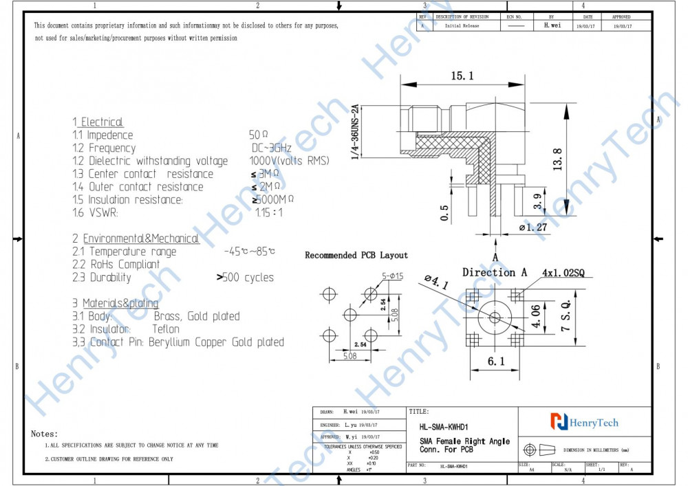 HL-SMA-KWHD1 technical document preview
