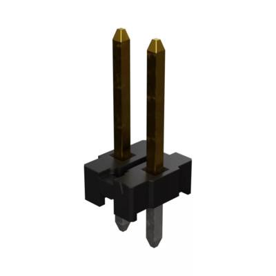 KK 396 Breakaway Header, Vertical, 2 Circuits, 0.38µm Gold (Au) Selective Plating for sale