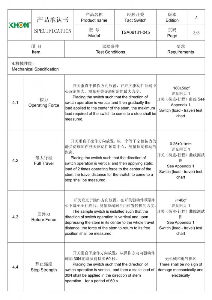 TSA06131-045B332BA specification page 4