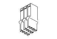 Insertion Module for Advanced Mate Signal Header, 6-Row by 11-Wide, 20.00mm