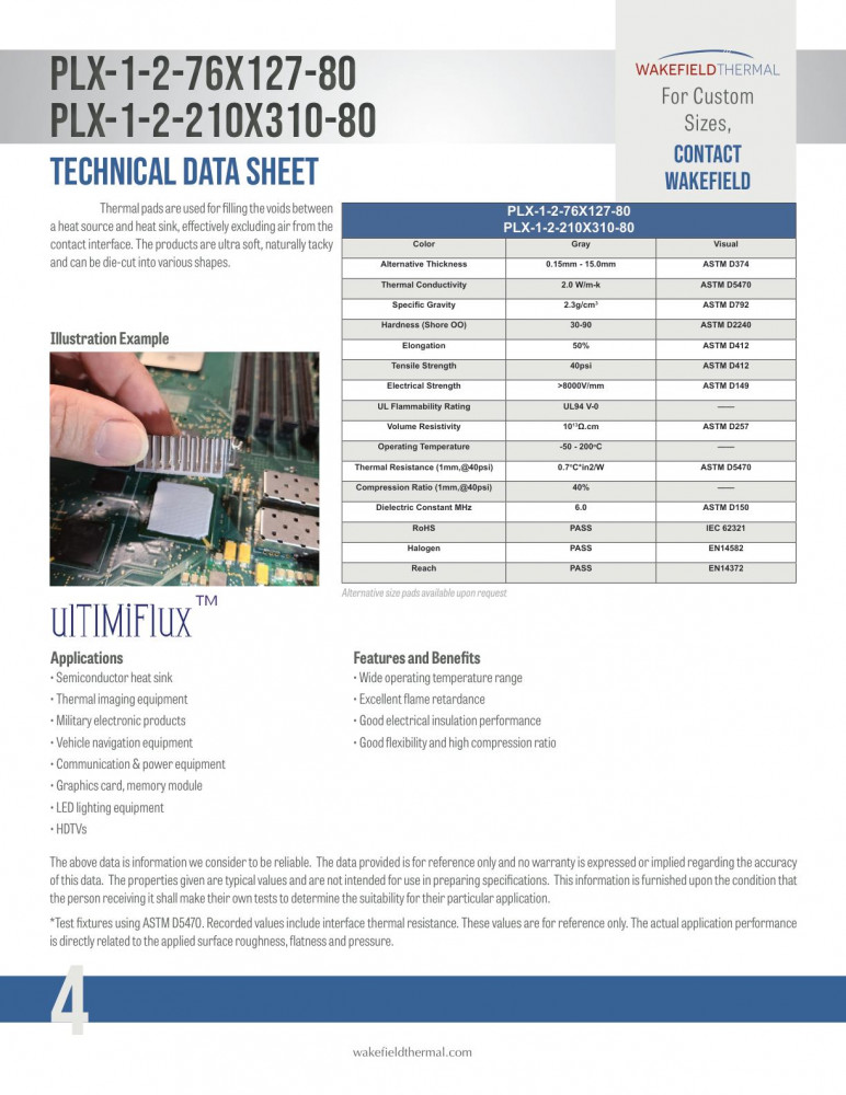 WAKEFIELD ulTIMiFlux datasheet page 4