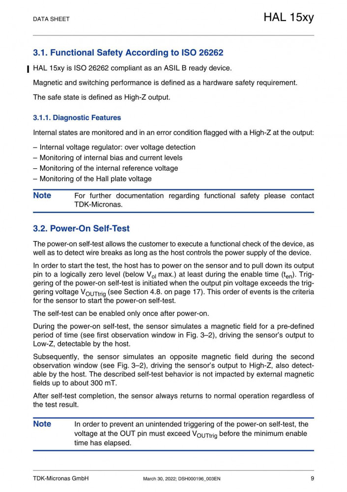HAL1507UA datasheet page preview 9