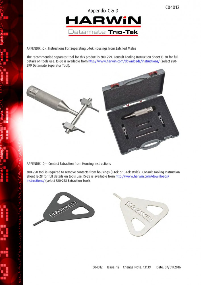 Harwin M80 Datamate Trio-Tek document page 7