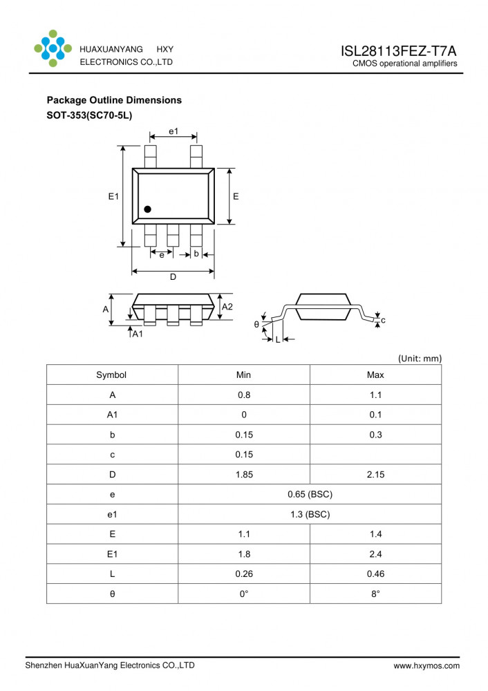 ISL28113FEZ-T7A-HXY datasheet page 10