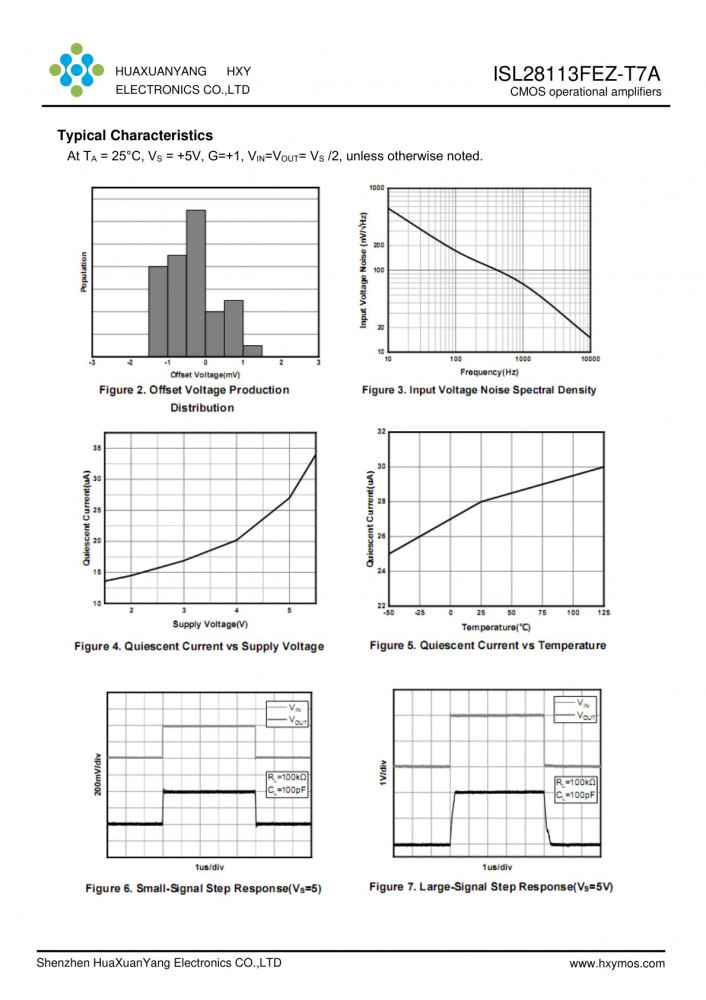 ISL28113FEZ-T7A-HXY datasheet page 6