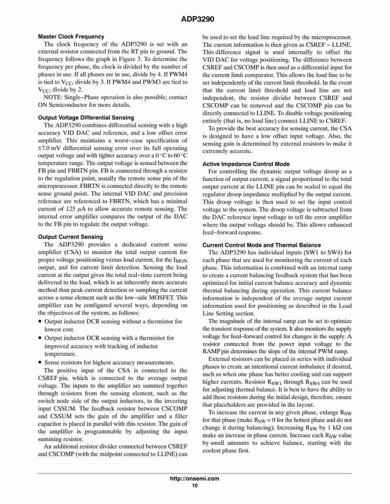 ADP3290 datasheet page 10