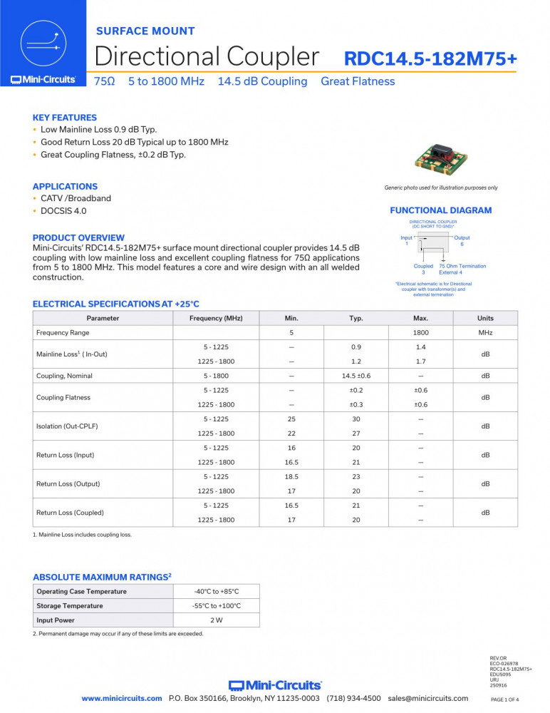 RDC14.5-182M75+ technical document page 1