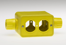 Watertite GFCI Multiple Outlet FD Box, (1)NEMA 5-20 Duplex with Flip Lids, 15.24m (50.0') Cord Length, 14/3 SOOW Cord, NEMA 5-20 Watertite Plug