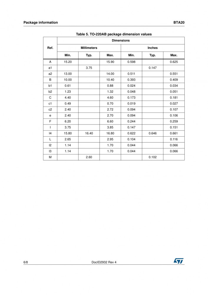 BTA20-700CWRG datasheet page 6
