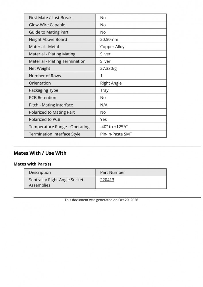 MOLEX 2204091011 technical document image 3
