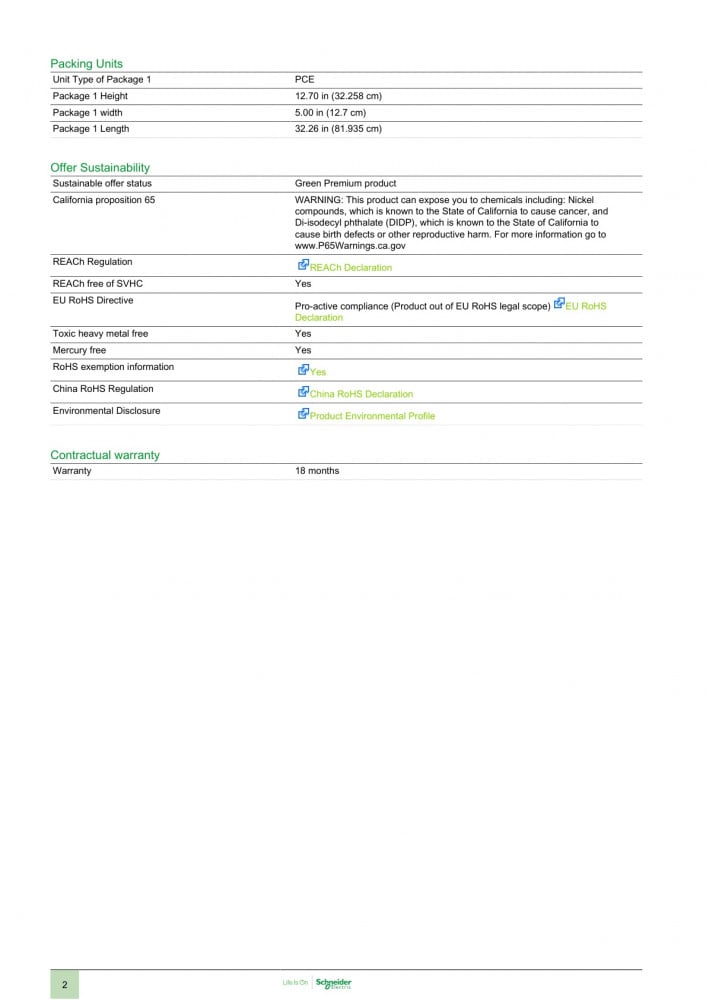 9001SKY315A technical document page 2