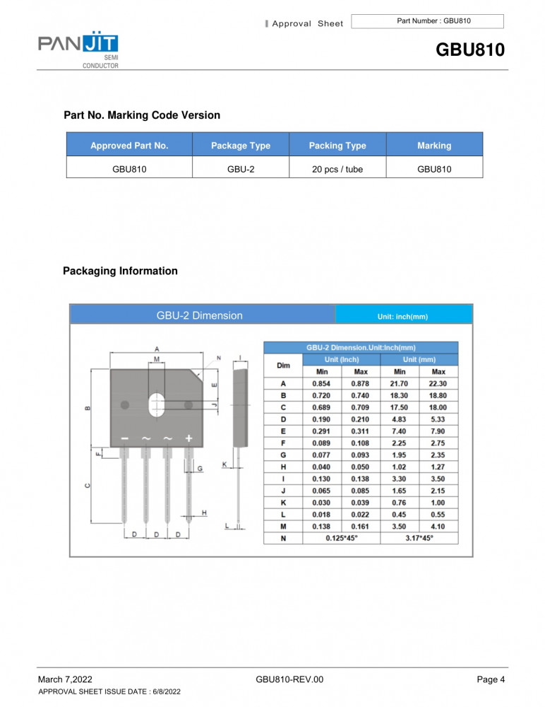 GBU810 datasheet page 4